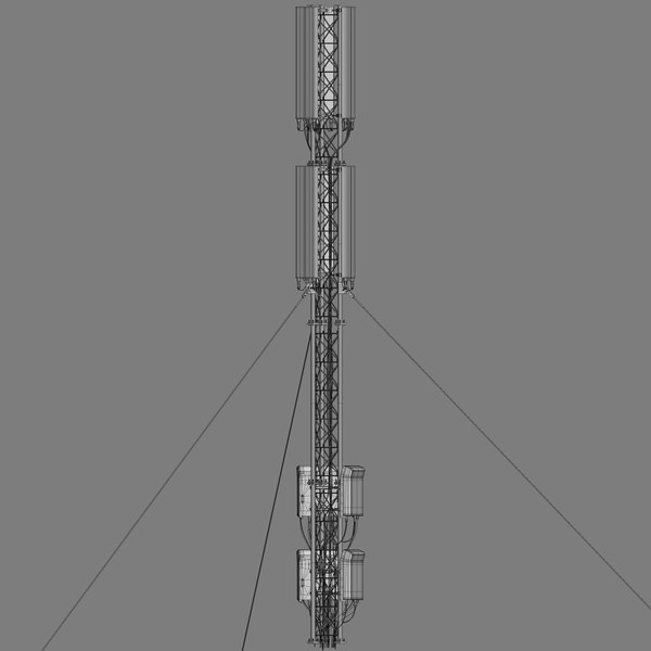 cell antenna tower 3d model