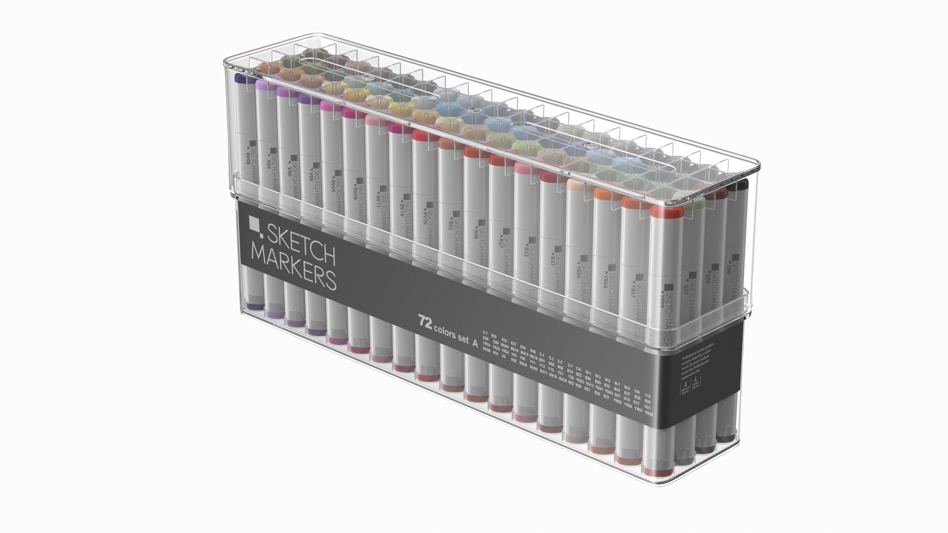 3D Generic Sketch Marker 72 Pack Model - TurboSquid 1875648