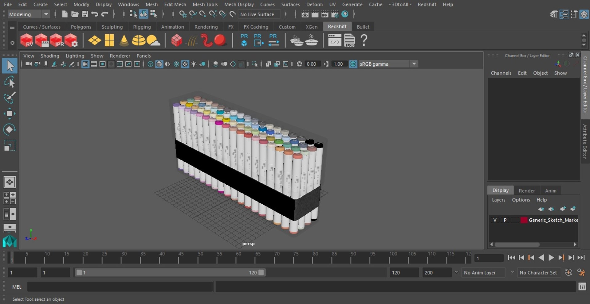 3D Generic Sketch Marker 72 Pack model - TurboSquid 1875648