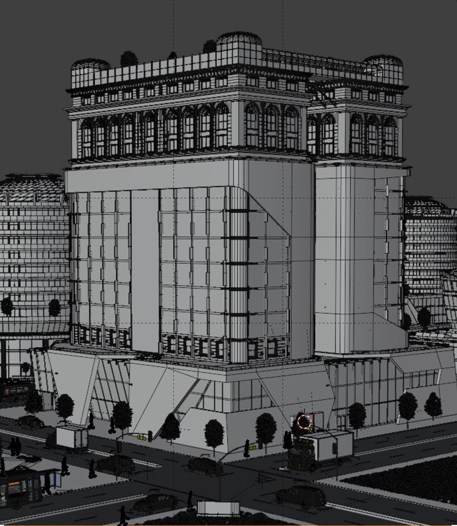 City Street Scene City Scene With Rigged Cars And Characters 3D ...