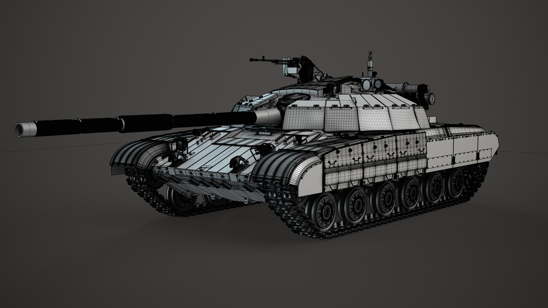 3D T-64BM Bulat Tank High-Poly - TurboSquid 2261123