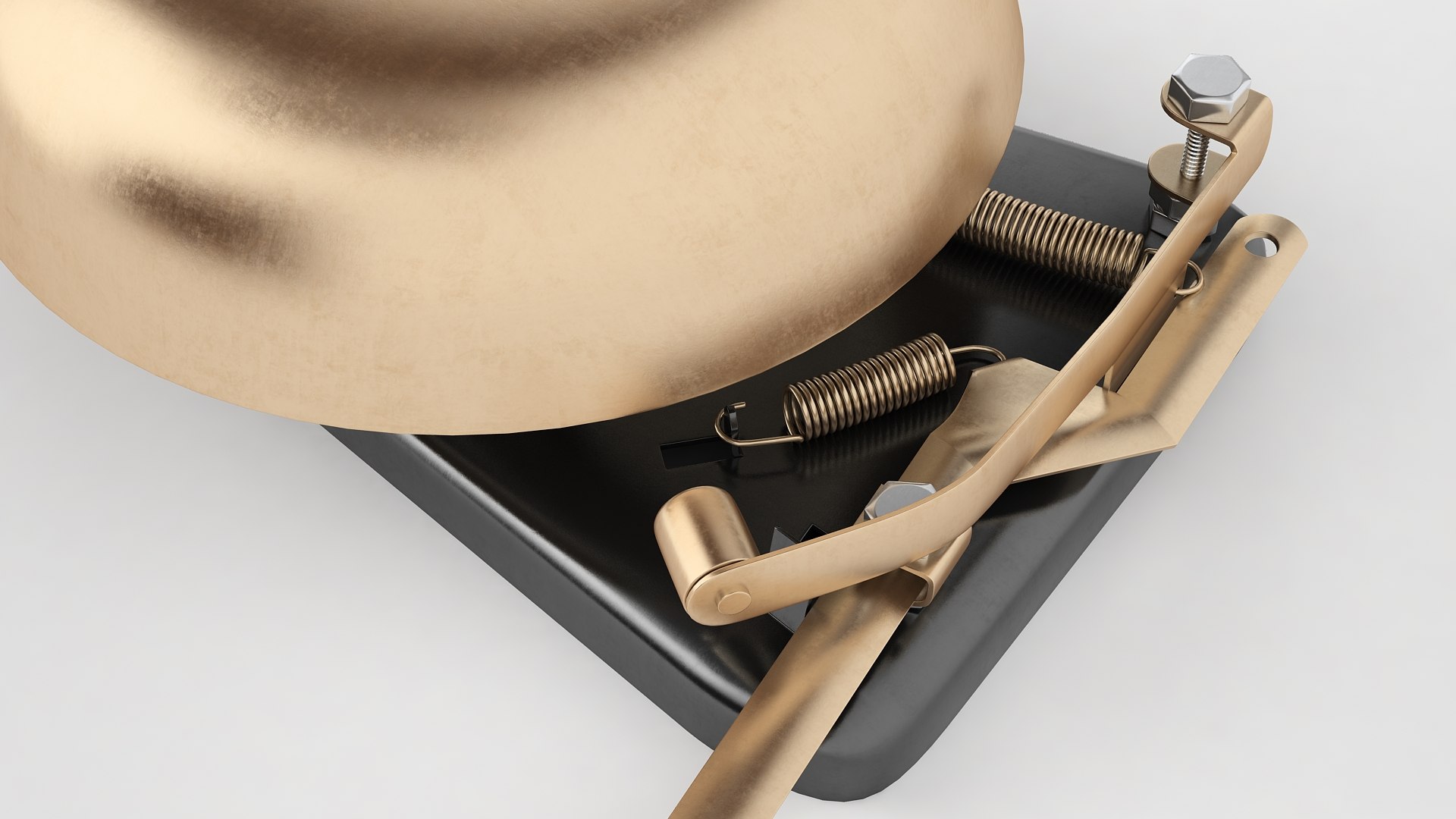 3D Brass Boxing Bell 02 - TurboSquid 1750494