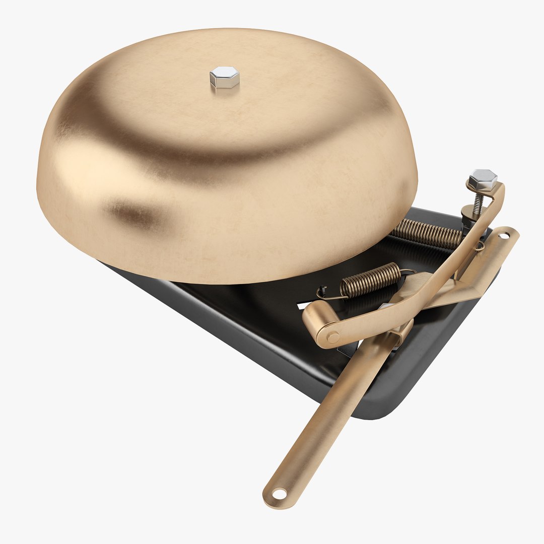 3D Brass Boxing Bell 02 - TurboSquid 1750494