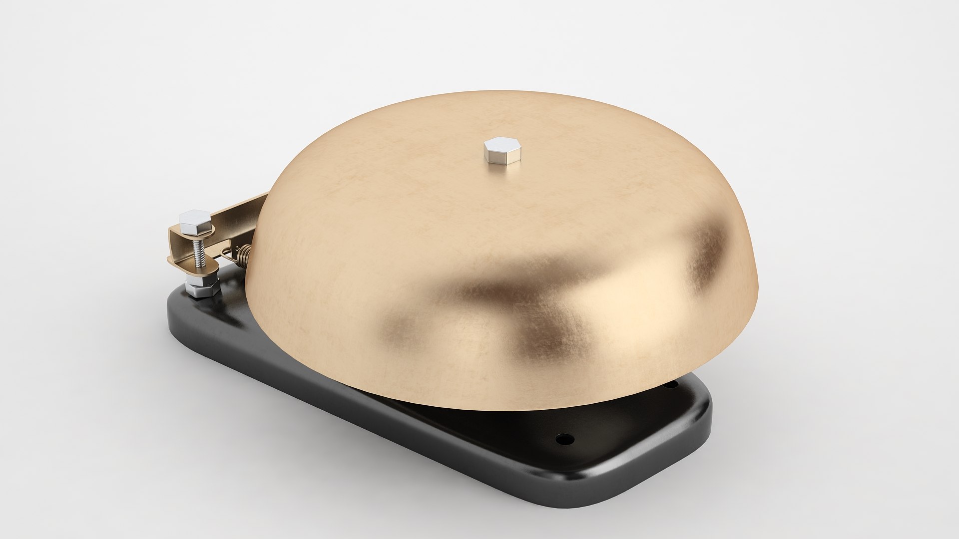 3D Brass Boxing Bell 02 - TurboSquid 1750494