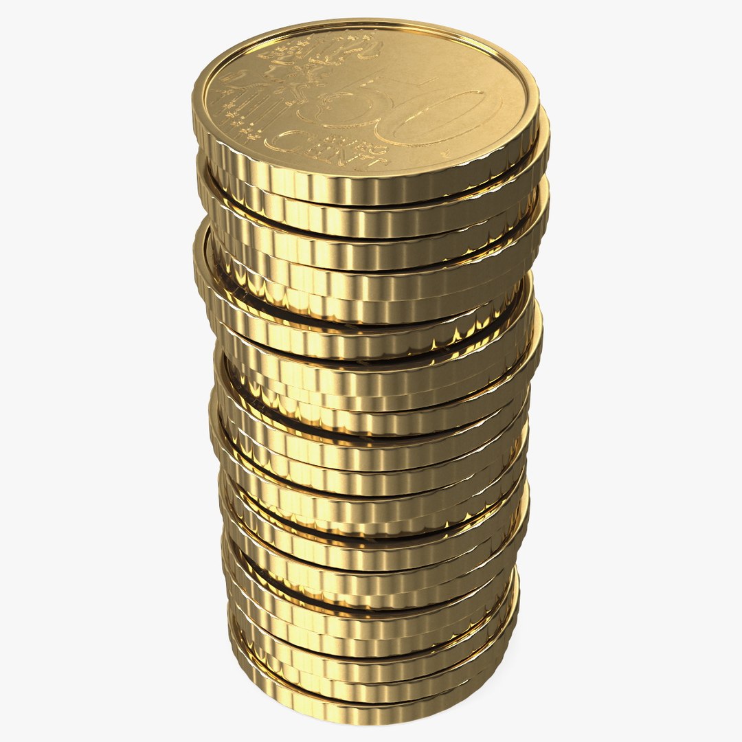 3D Golden Coins Stack model - TurboSquid 2070791