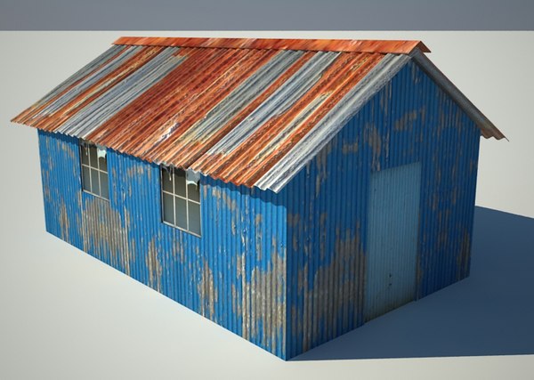 3d slum house model