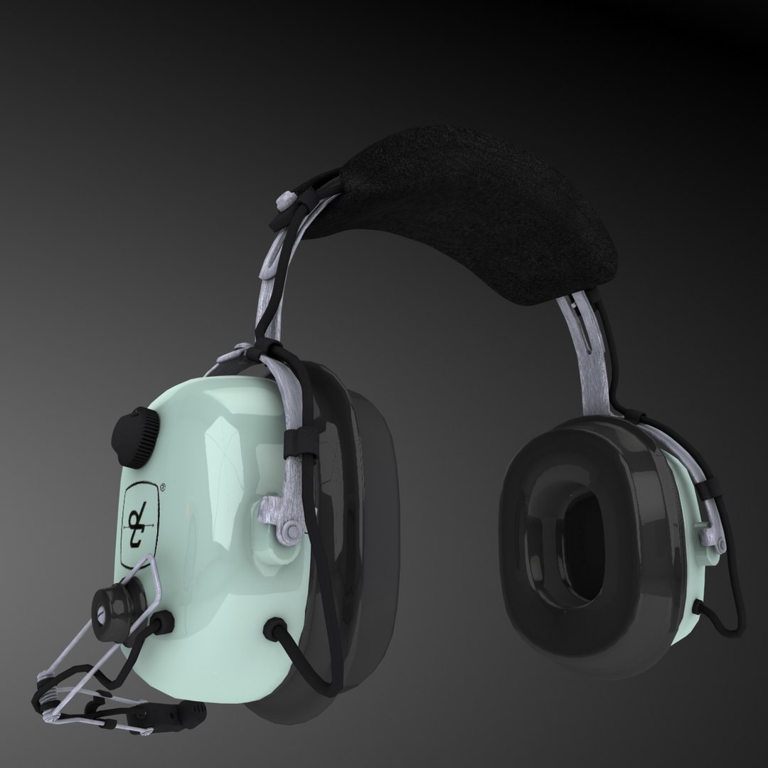 3d David Clark Headsets Pilots