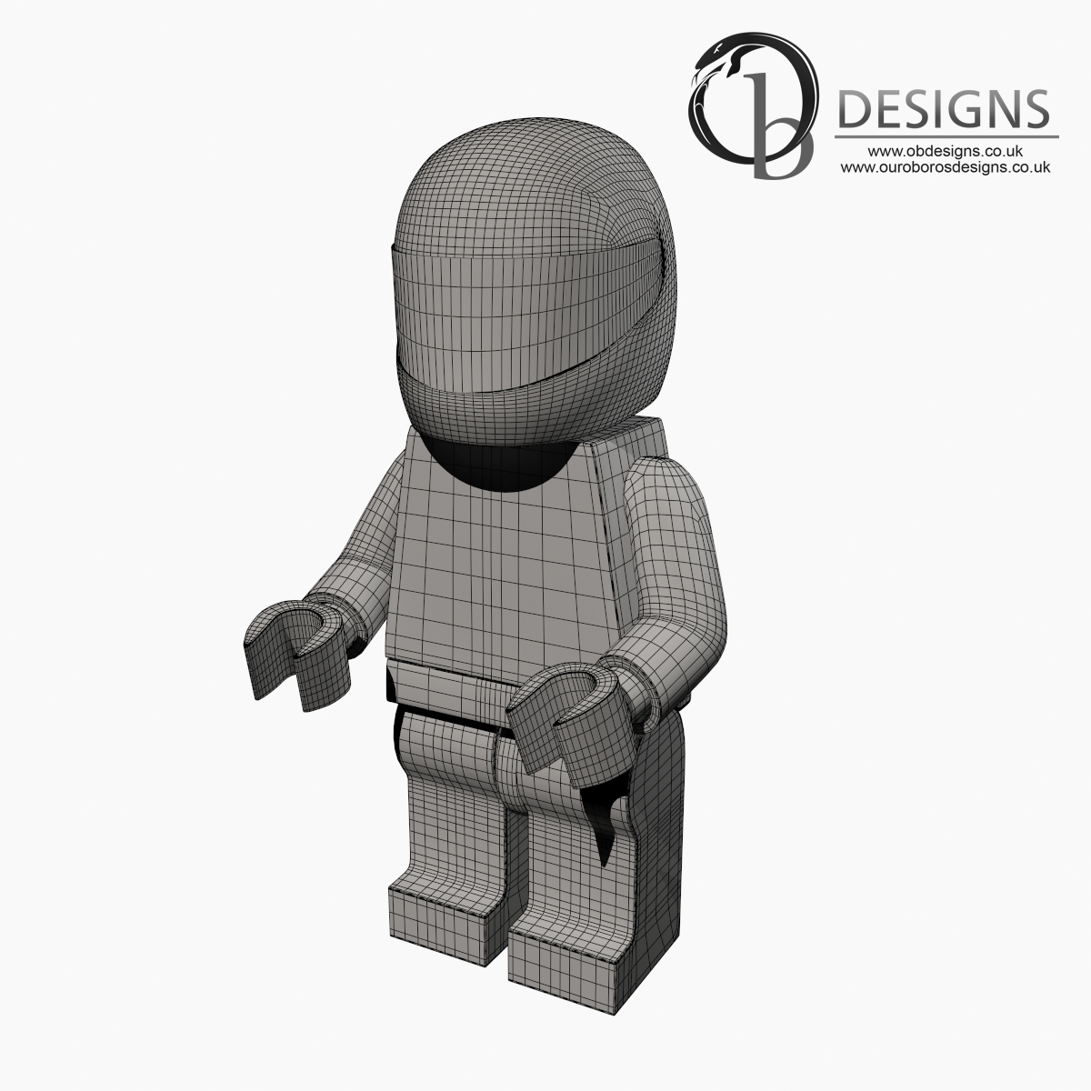 3d lego lewis hamilton model