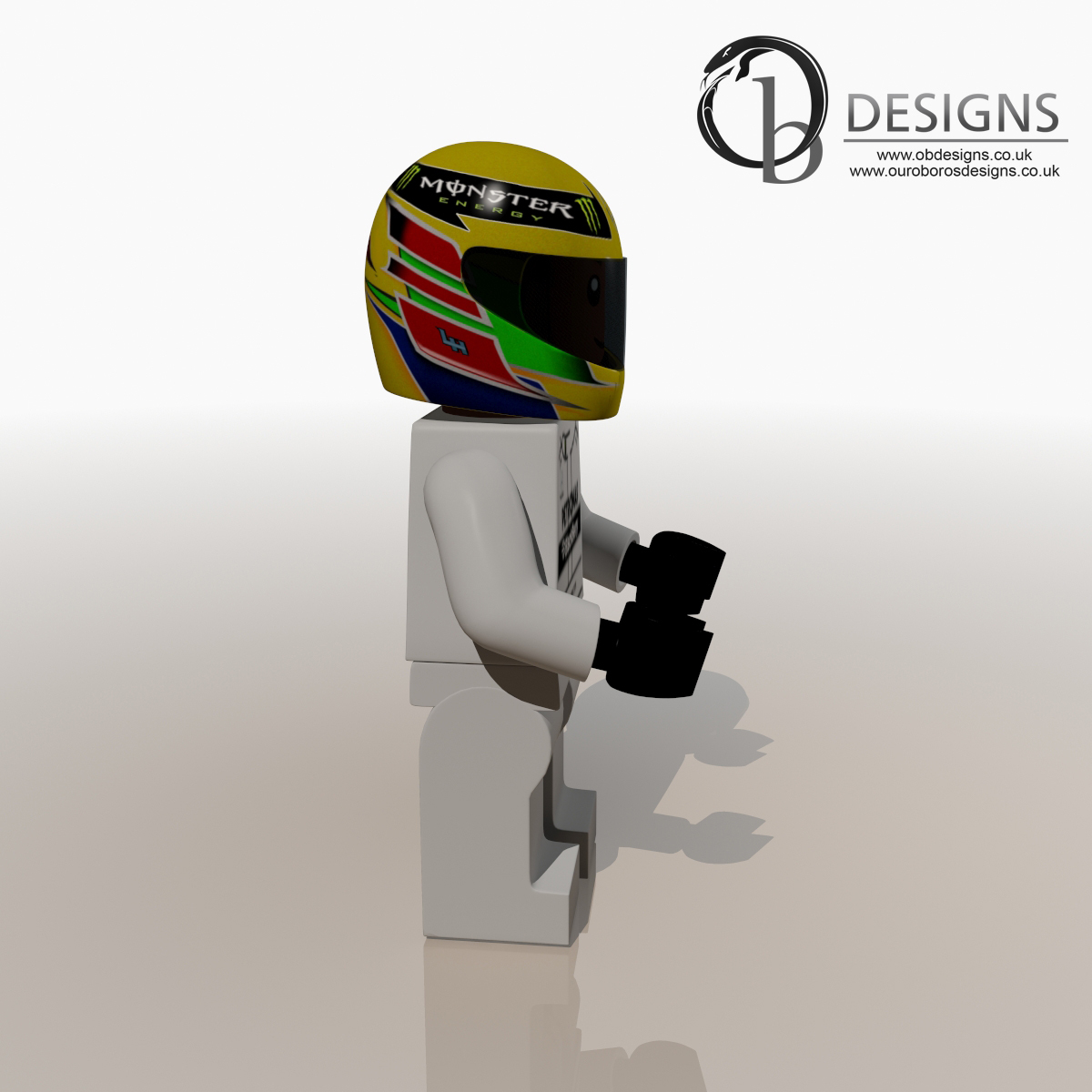 3d lego lewis hamilton model