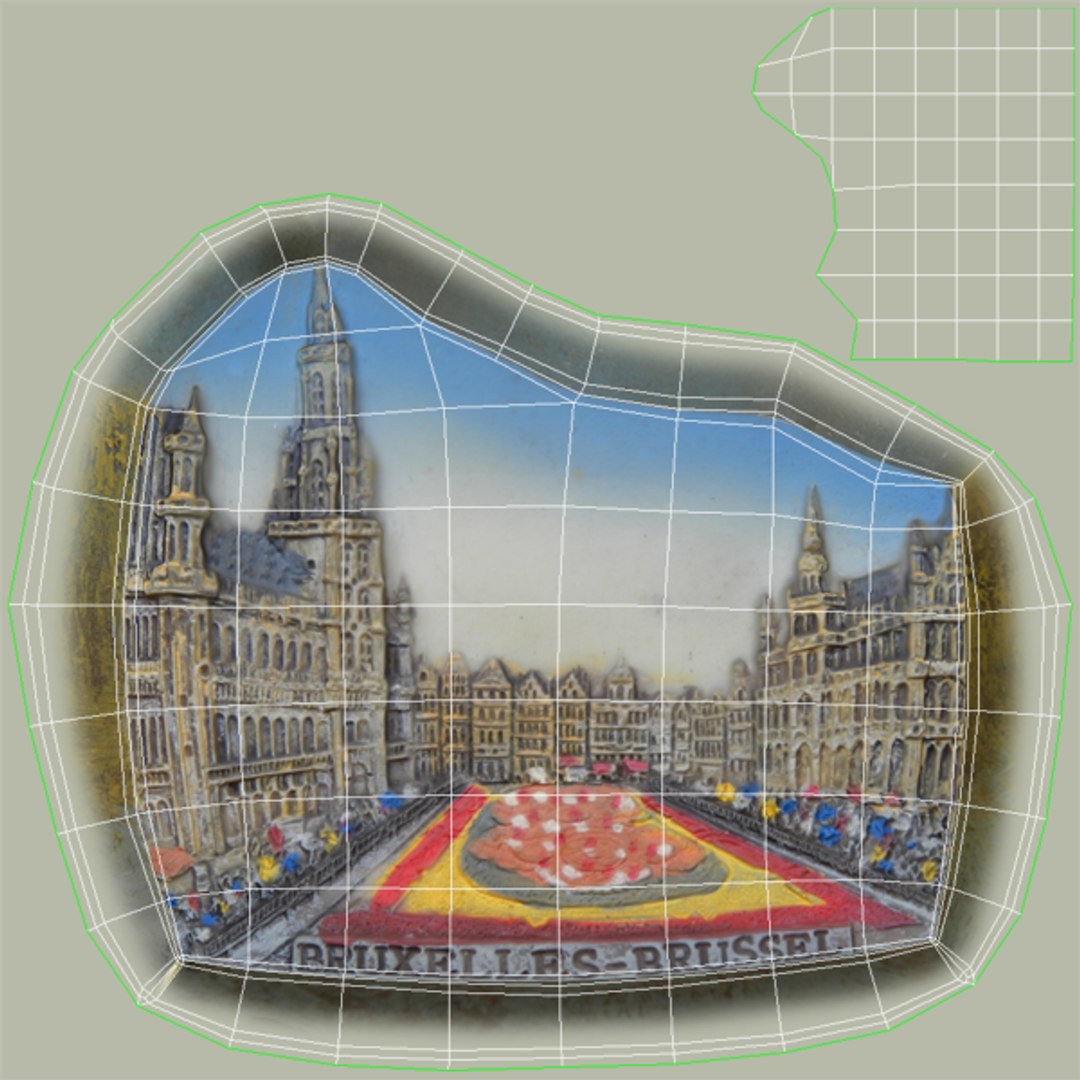 brussels belgium magnet souvenir 3ds