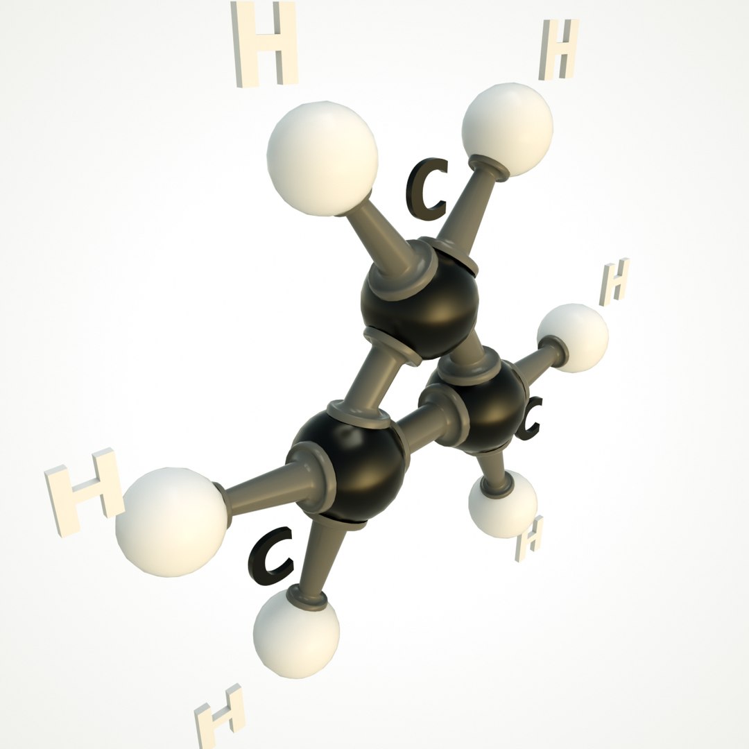 Modeled Cyclopropane Molecular 3D Model - TurboSquid 1380681