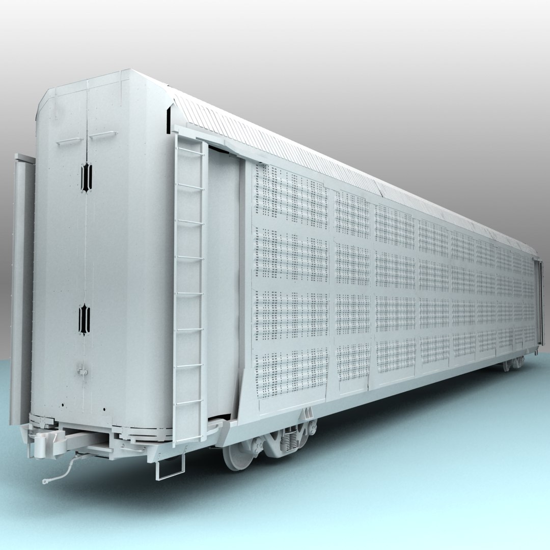 3d Model V978 Autorack Cars Ttx