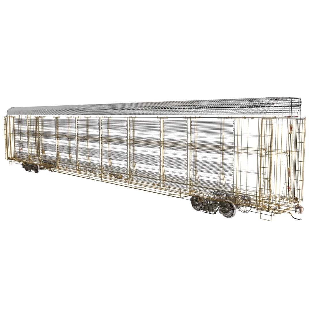 3d Model V978 Autorack Cars Ttx
