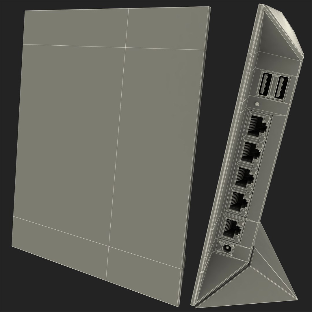 Asus Wireless Router Rt-n56u 3d Model