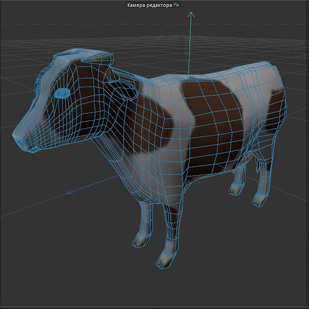 Brown And White Cow 3D Model - TurboSquid 1954048