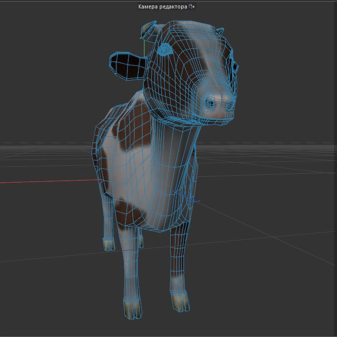 Brown And White Cow 3D Model - TurboSquid 1954048