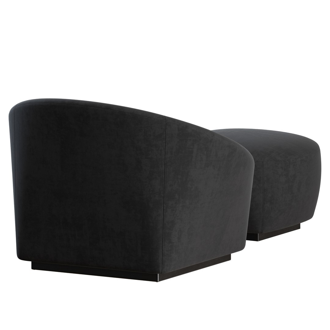 3D Model Capri Base Armchair By Minotti - TurboSquid 2211403