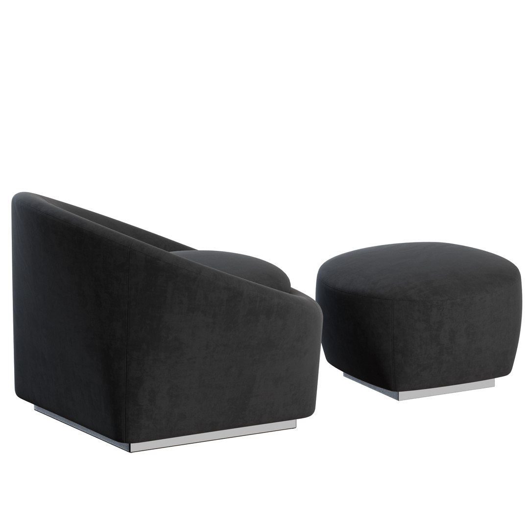 3D Model Capri Base Armchair By Minotti - TurboSquid 2211403