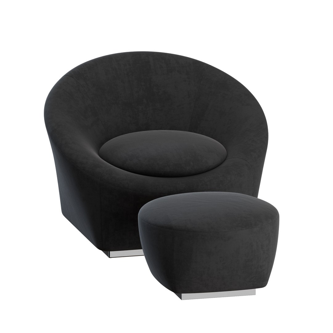 3D Model Capri Base Armchair By Minotti - TurboSquid 2211403