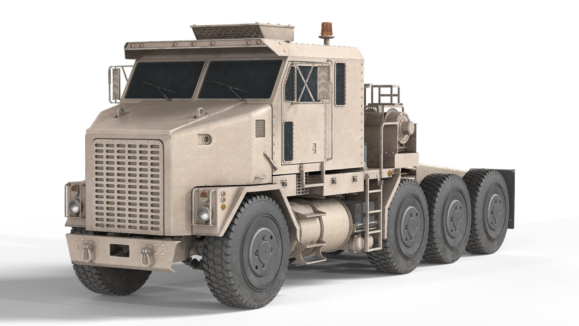 3D Oshkosh M1070 Army Tank Transporter - TurboSquid 2292824