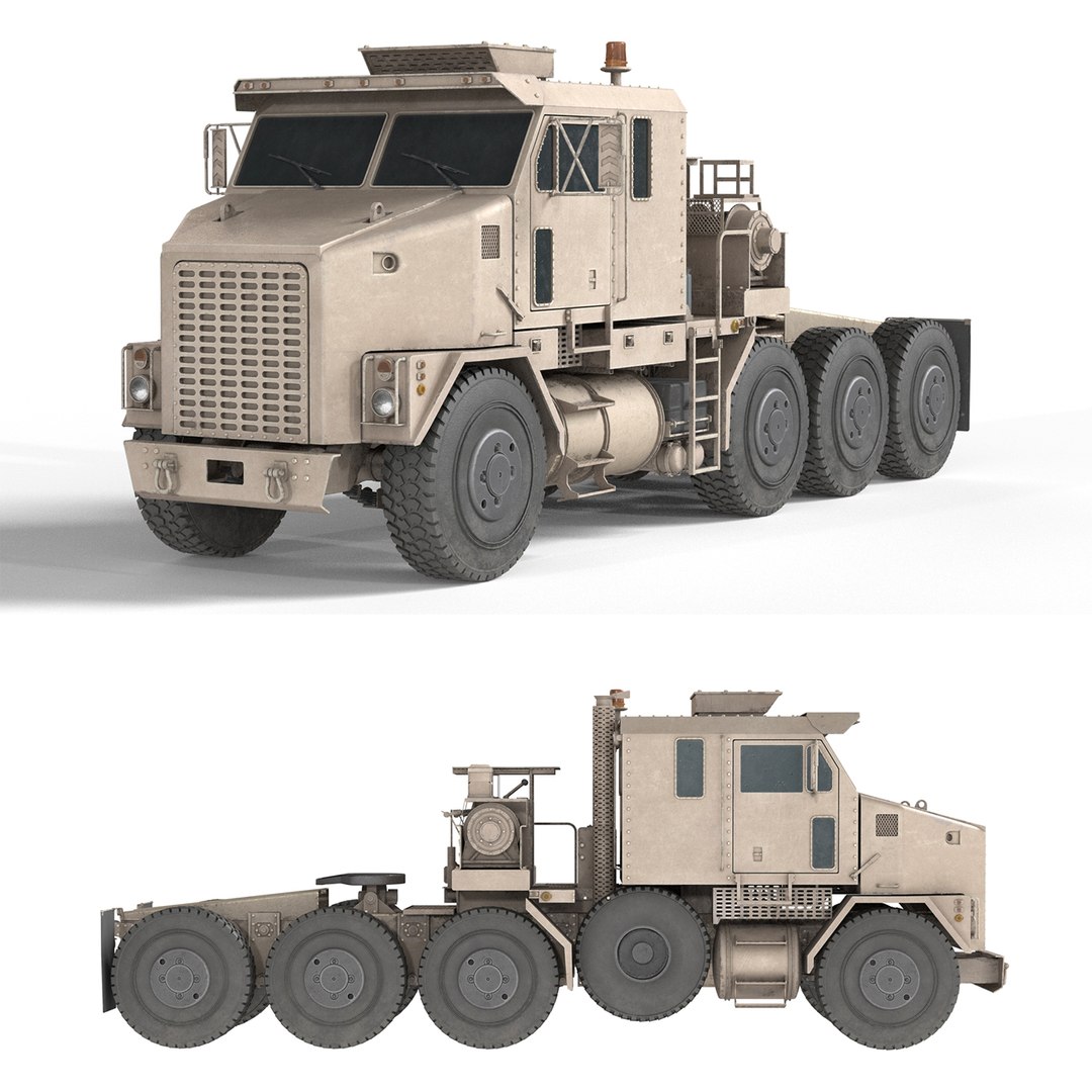 3D Oshkosh M1070 Army Tank Transporter - TurboSquid 2292824
