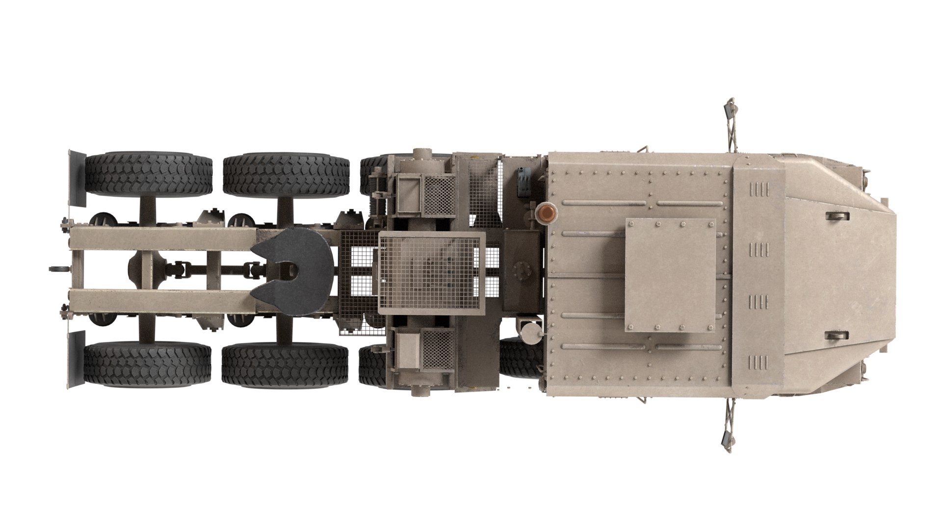3D Oshkosh M1070 Army Tank Transporter - TurboSquid 2292824