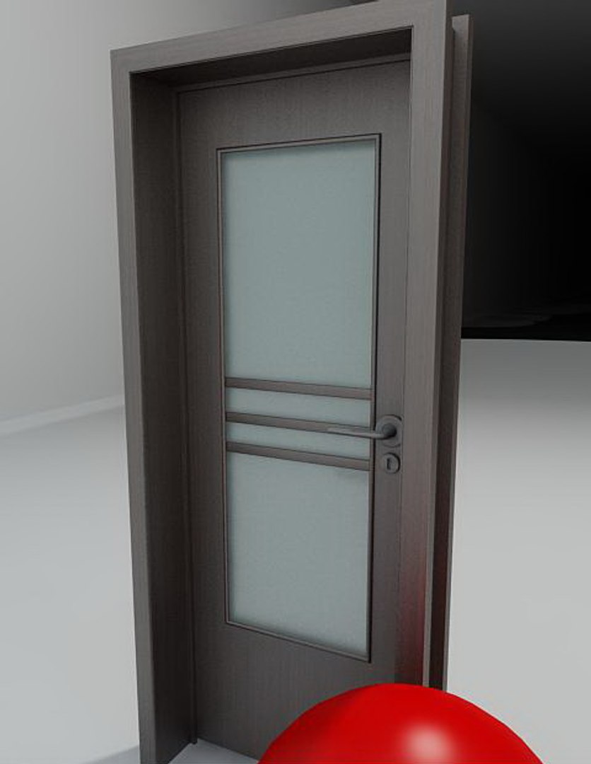 3d model door porta concept d1