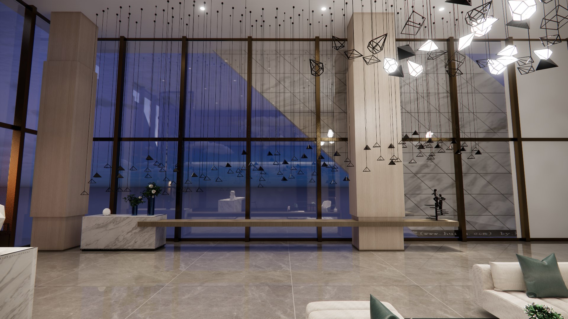 Hotel Lobby Interior-A14 Model - TurboSquid 2104506