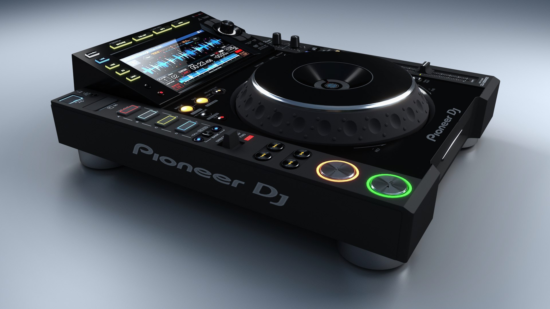 Pioneer DJ CDJ-2000NXS2 3D model - TurboSquid 2155274