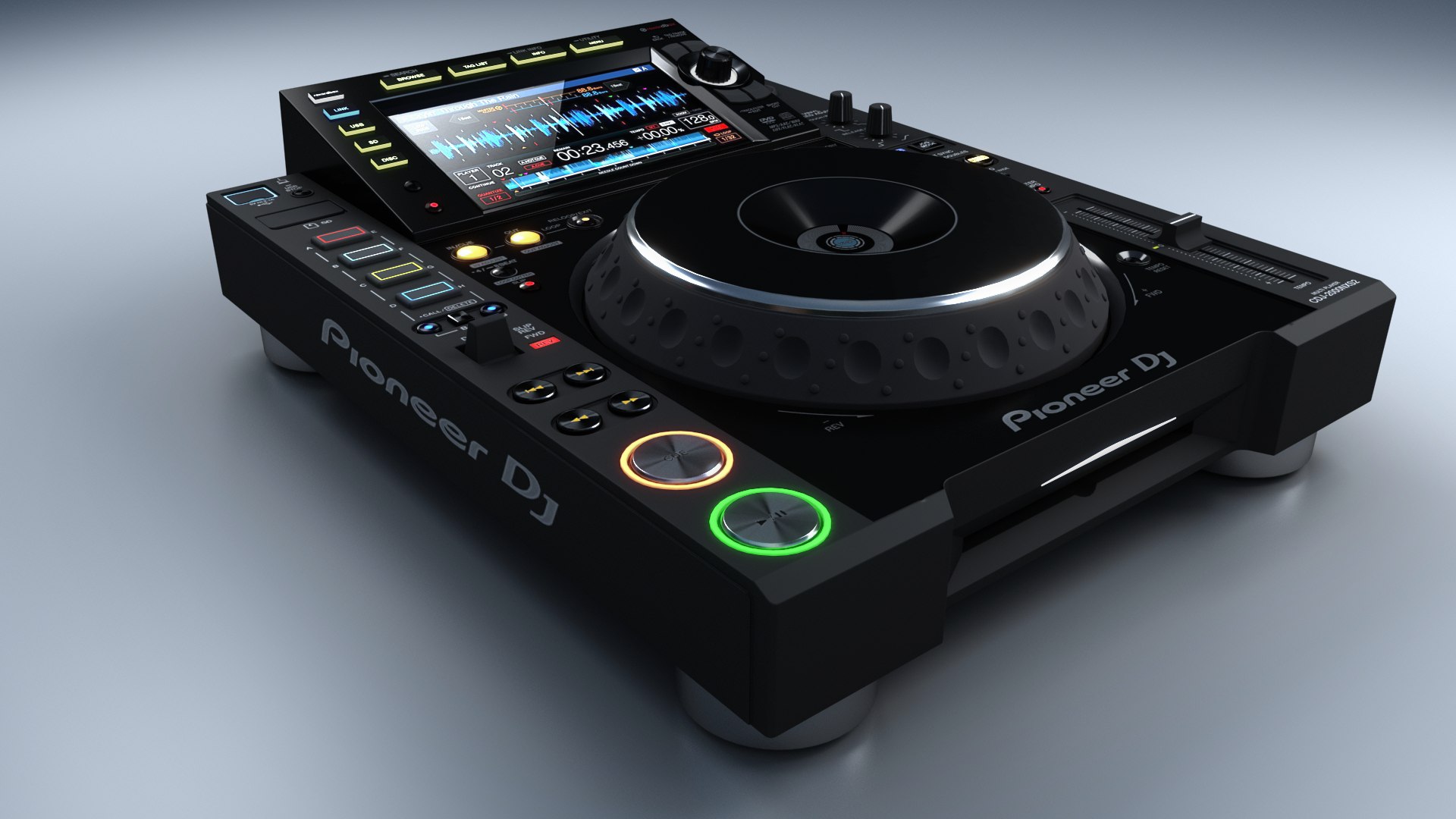Pioneer DJ CDJ-2000NXS2 3D model - TurboSquid 2155274