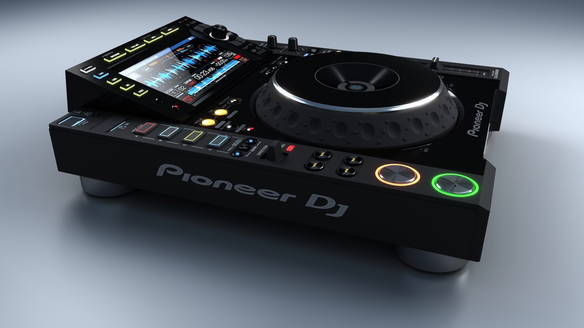Pioneer DJ CDJ-2000NXS2 3D model - TurboSquid 2155274