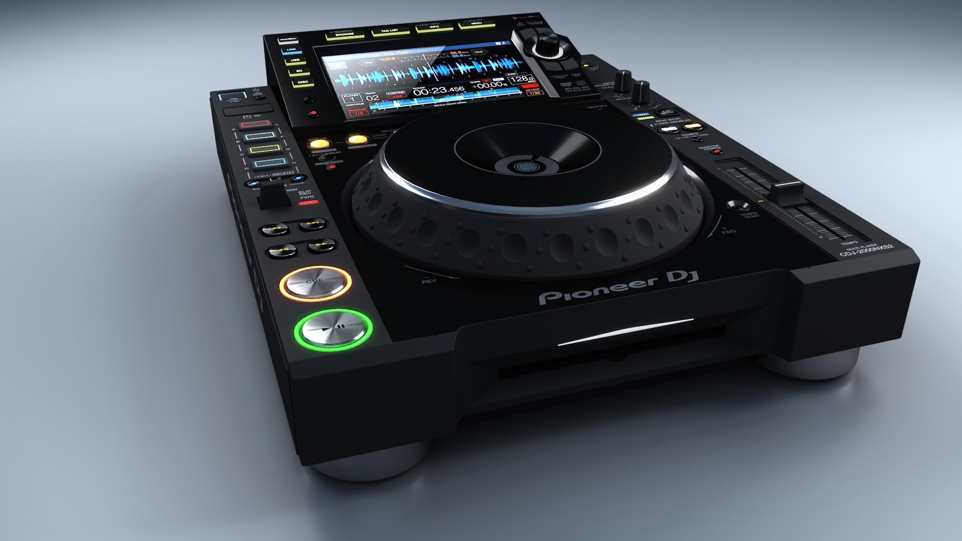 Pioneer DJ CDJ-2000NXS2 3D model - TurboSquid 2155274