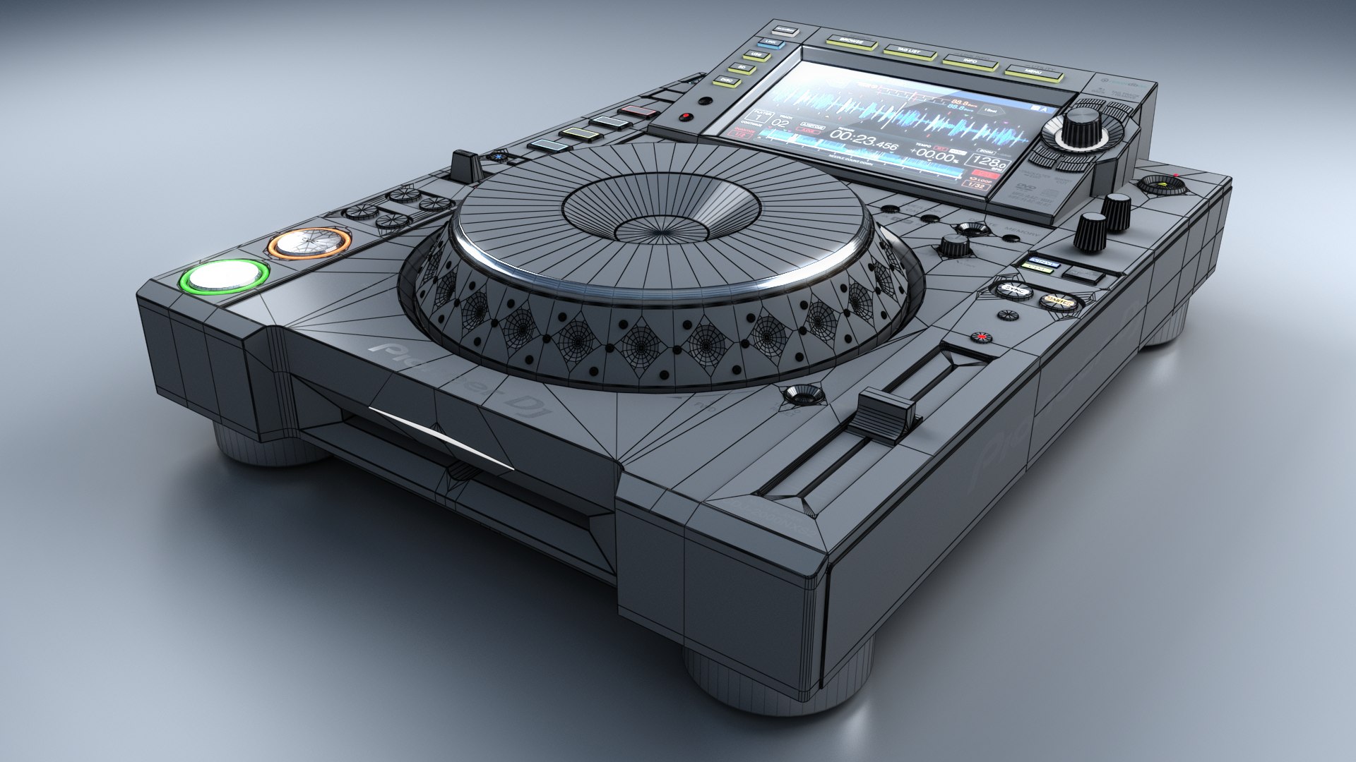 Pioneer DJ CDJ-2000NXS2 3D model - TurboSquid 2155274