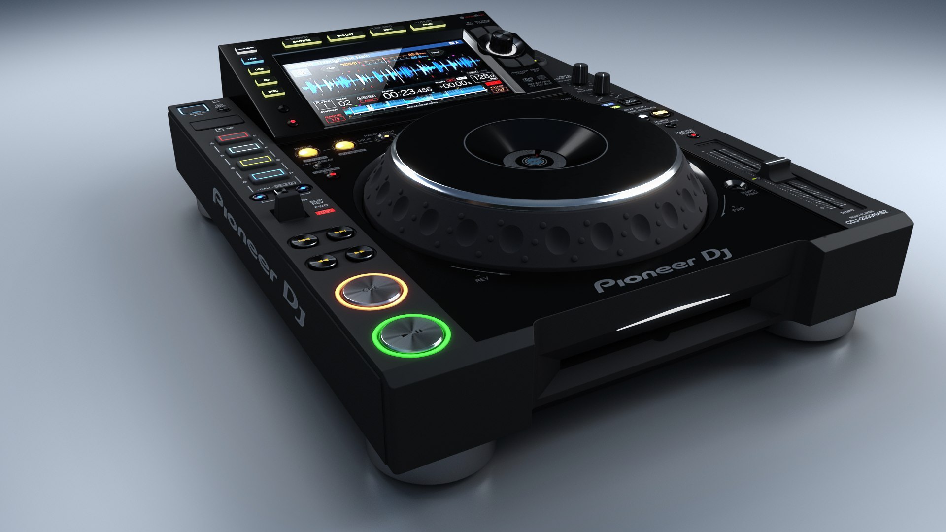 Pioneer DJ CDJ-2000NXS2 3D model - TurboSquid 2155274