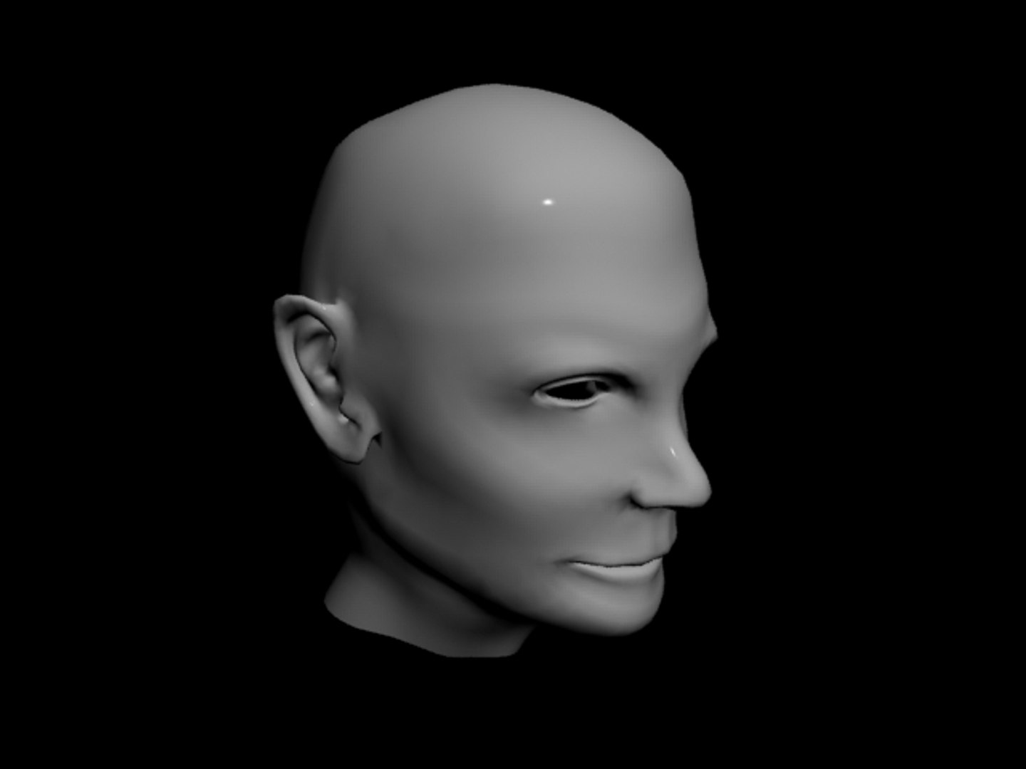 Free Male Head Base 3d Model