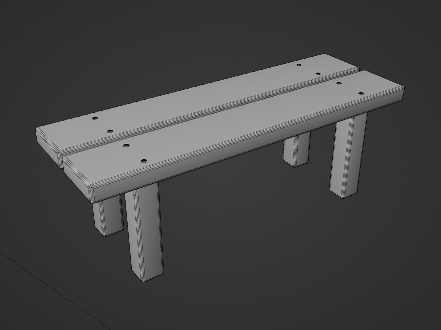 Cartoon Bench 1 3D Model - TurboSquid 2028484