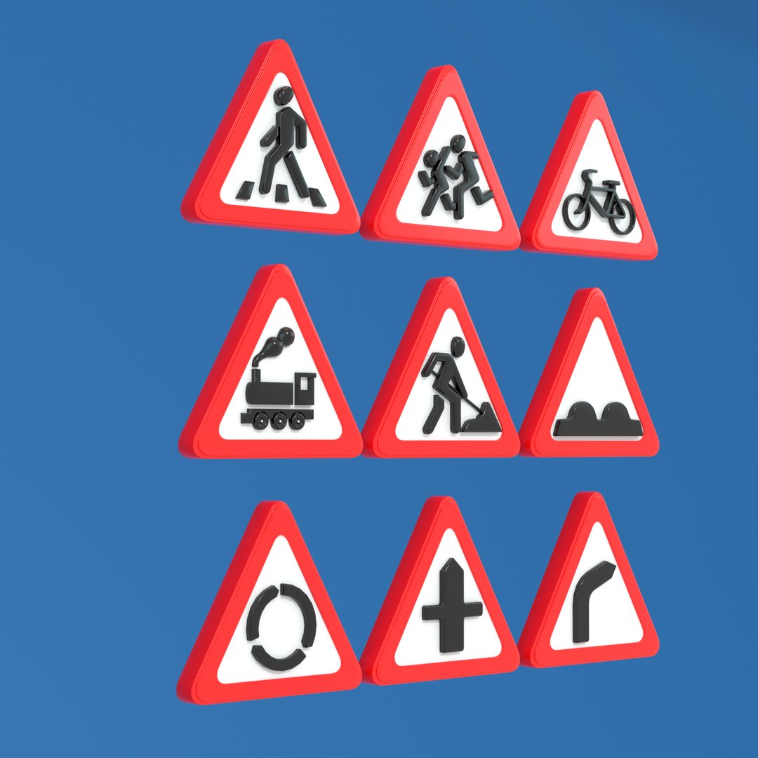 Road Signs Model - TurboSquid 1861698