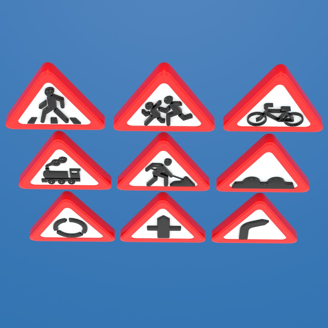 Road Signs Model - TurboSquid 1861698