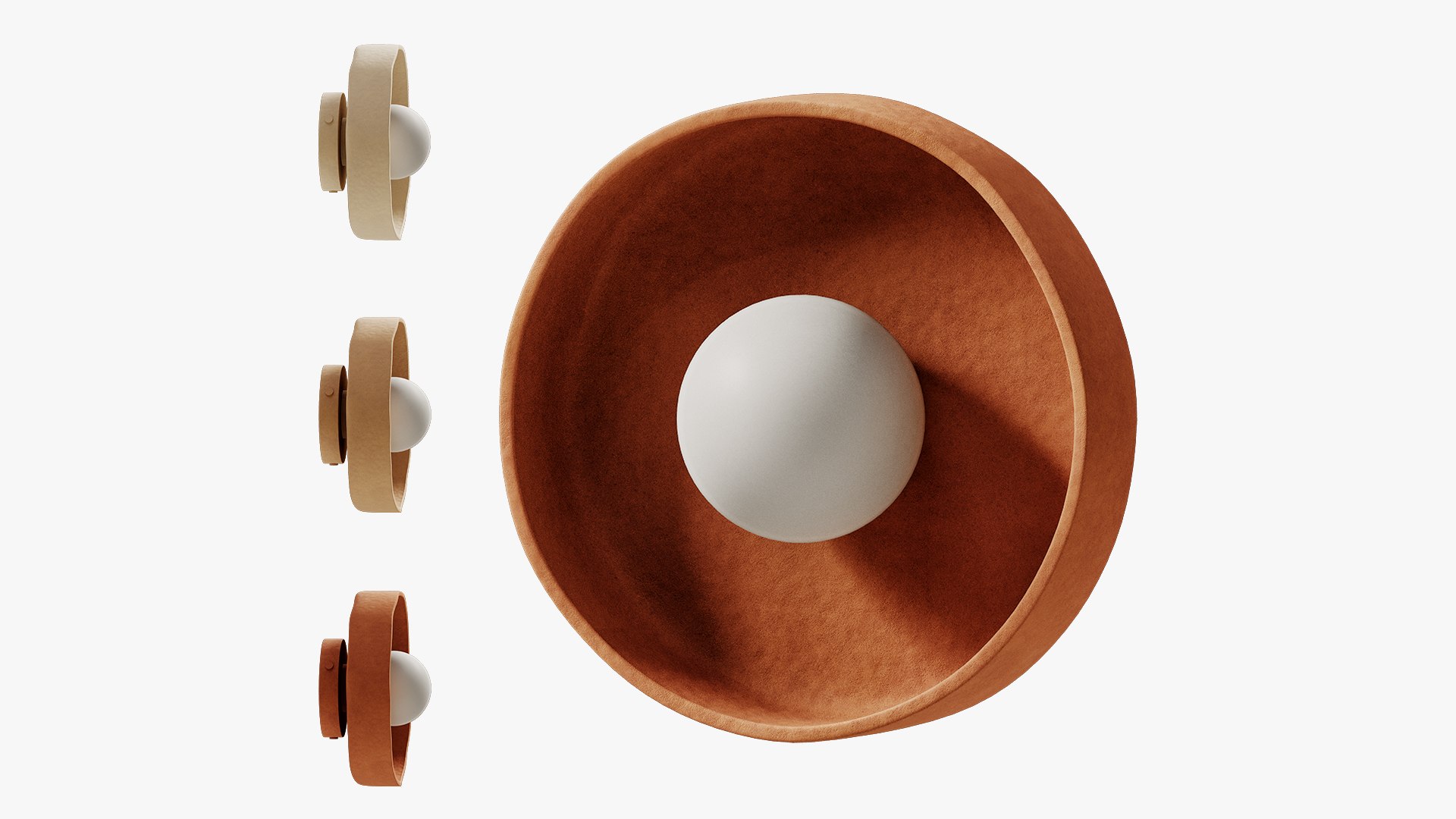 Ceramic Disc Orb Surface Mount 3D Model - TurboSquid 2328942