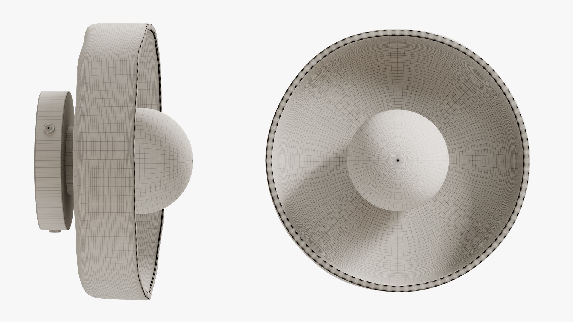 Ceramic Disc Orb Surface Mount 3D Model - TurboSquid 2328942