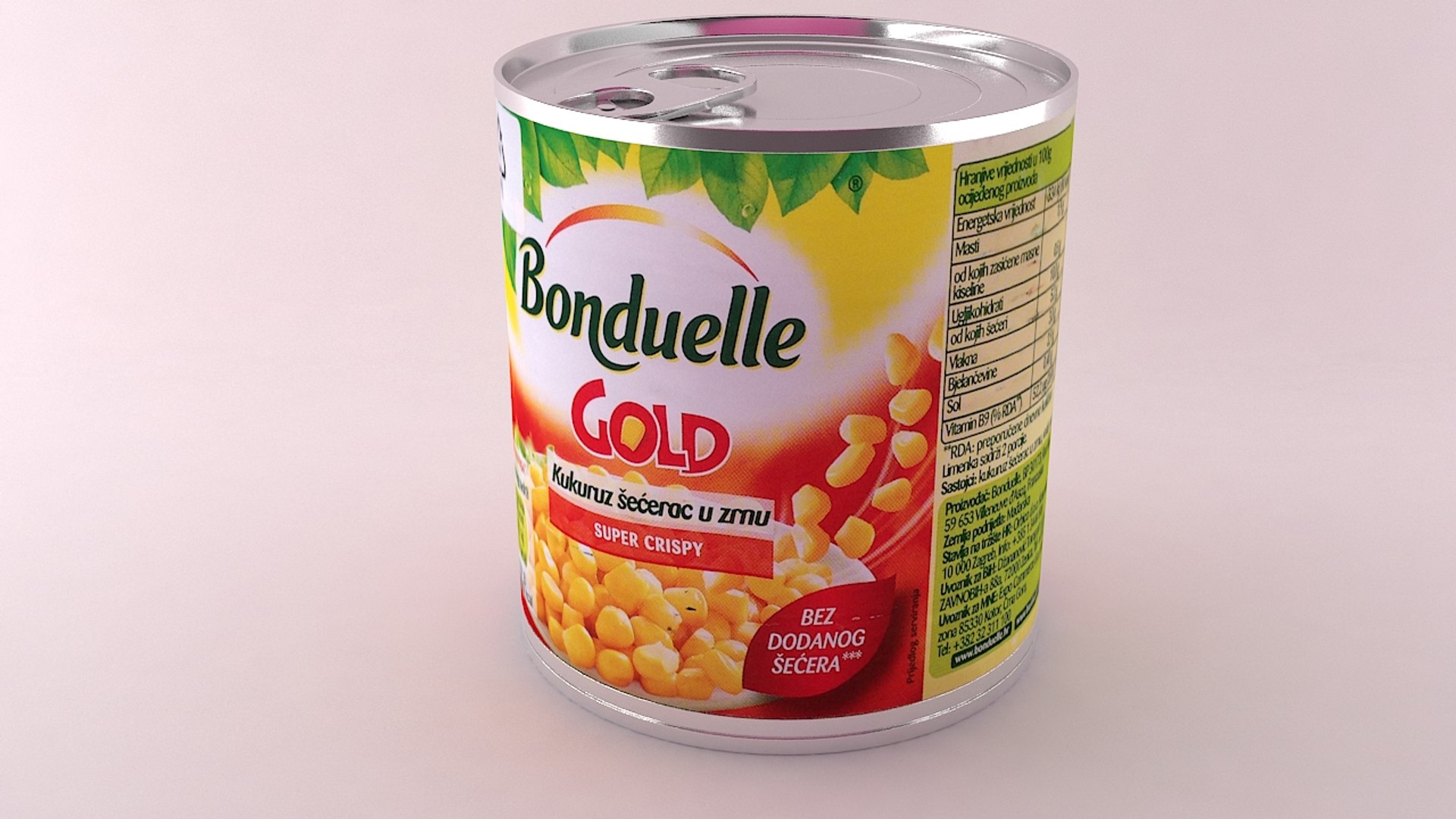 3d Bonduelle Modelled