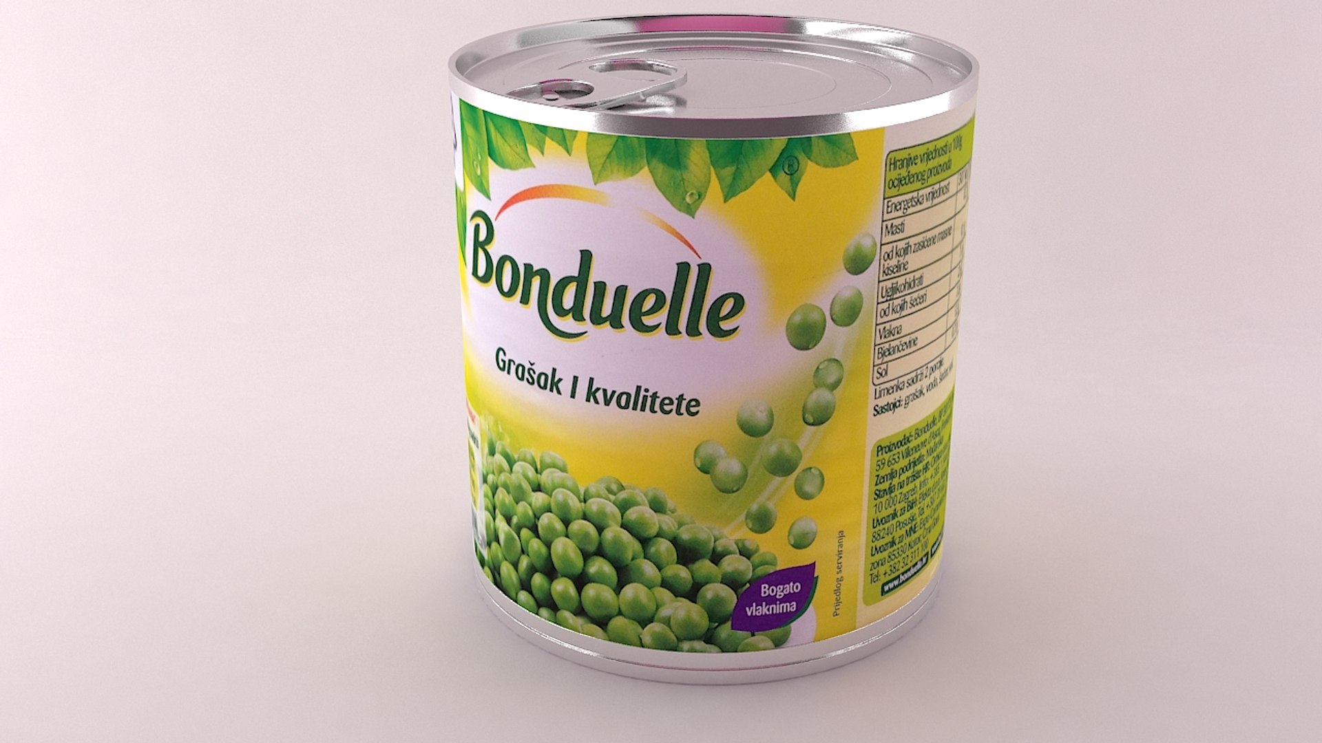 3d Bonduelle Modelled