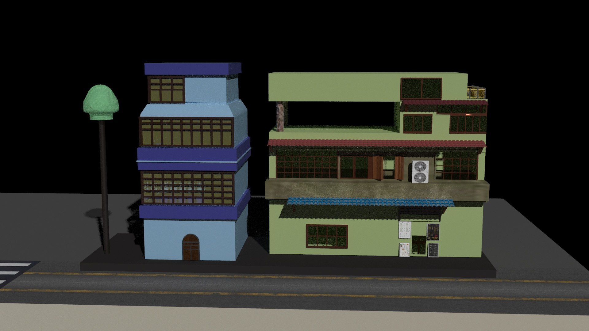 Simple Street 3D Model - TurboSquid 1386018