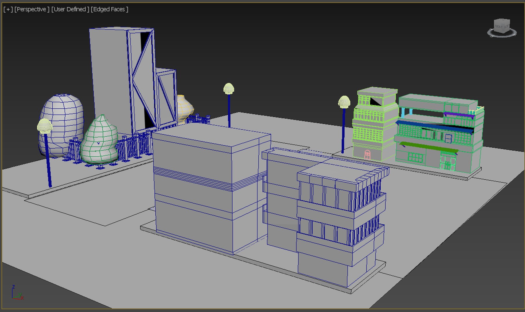 Simple Street 3D Model - TurboSquid 1386018
