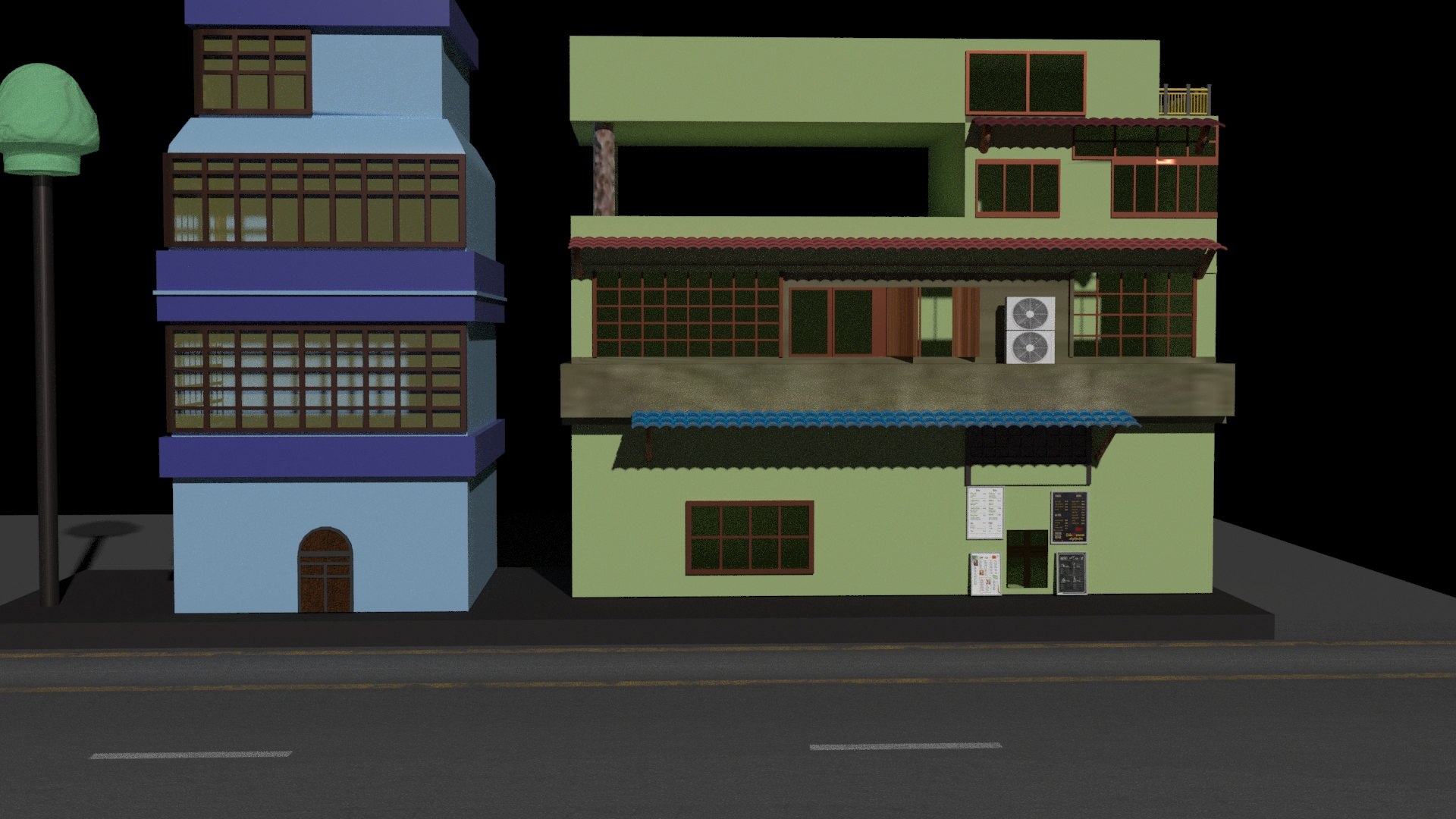 Simple Street 3D Model - TurboSquid 1386018