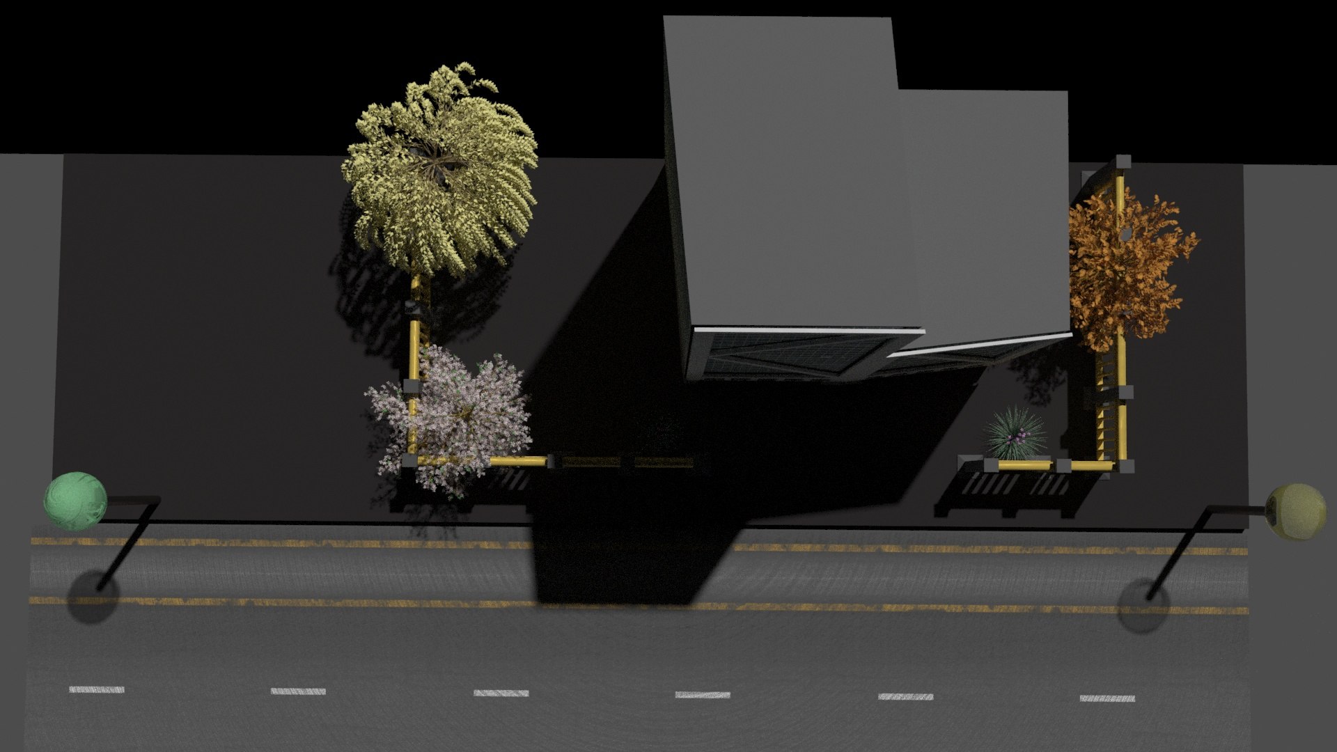 Simple Street 3D Model - TurboSquid 1386018
