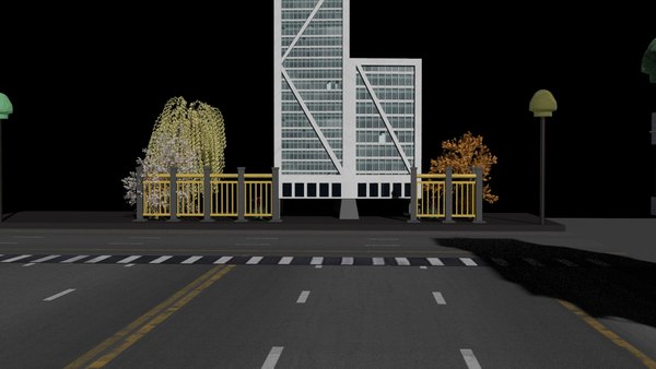 Simple street 3D model - TurboSquid 1386018