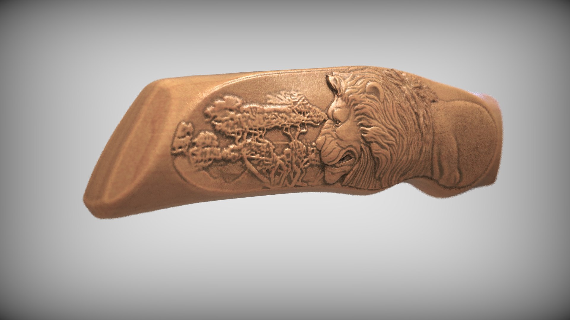 Lion Knife Handle 3D Model - TurboSquid 2391547