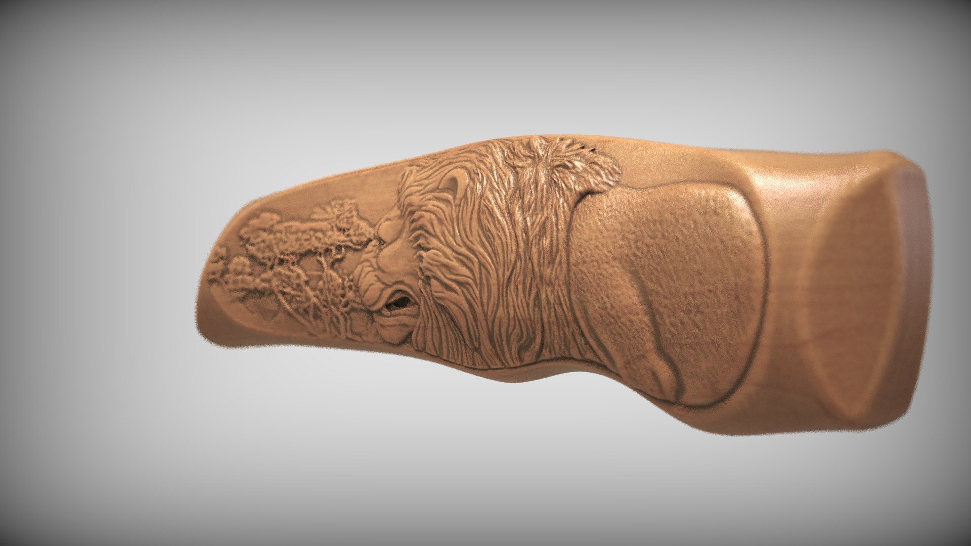 Lion Knife Handle 3D Model - TurboSquid 2391547