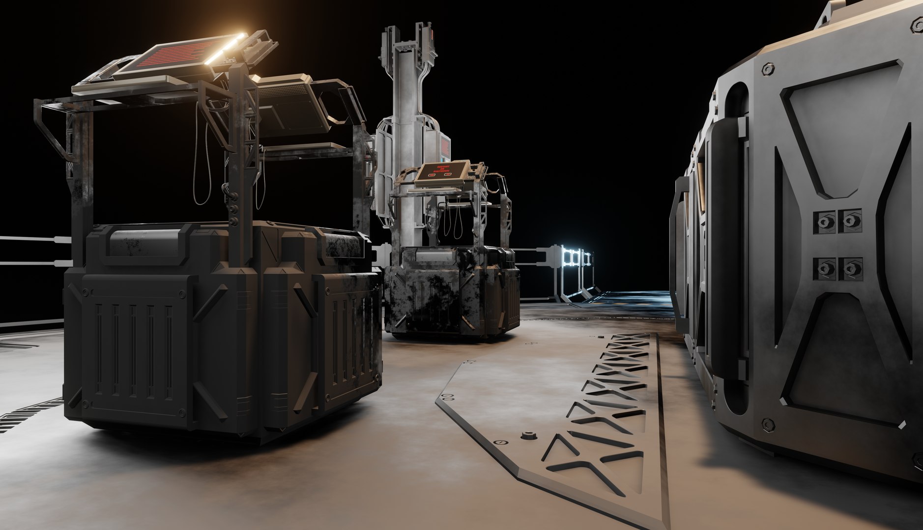 Main Computer In Control Room 3D Model - TurboSquid 2102836